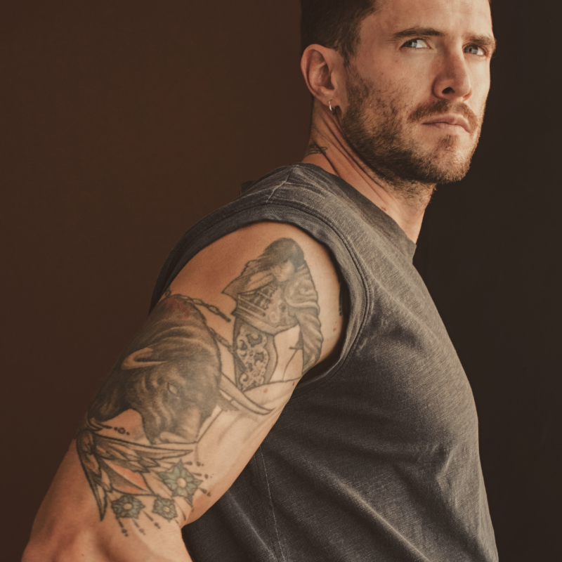 Slub Cotton Relaxed Sleeveless Tee | EYSOM Limited Active Series